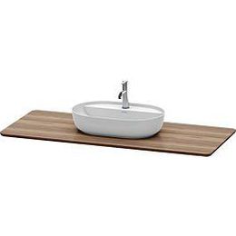 Duravit Luv Waschtisch-Konsole LU946107777 138,8x59,5x2,5cm, aus Massivholz, mit 1 Ausschnitt, nussbaum