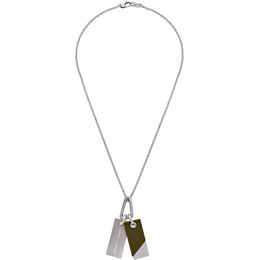 Emporio Armani Kette Herren Gr&ouml;&szlig;e One Size khaki / silber