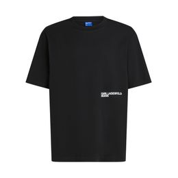 KARL LAGERFELD JEANS Shirt male size XXL Graphite / Black / White