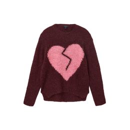 AllSaints Pullover 'LUVHEART' Damen Gr&ouml;&szlig;e M hellpink / merlot