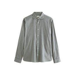 next Hemd Herren Gr&ouml;&szlig;e XS ecru / marine / braun / tanne