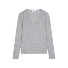 Just Cashmere Pullover 'Joan' Damen Gr&ouml;&szlig;e M graumeliert