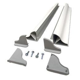 carbest Aluminium-Spoilerprofil 410 mm f&uuml;r Solarmodule wei&szlig;