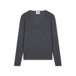 Just Cashmere Pullover 'Joan' Damen Gr&ouml;&szlig;e L graumeliert