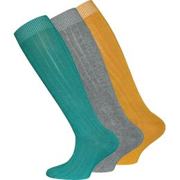 Ewers Socken M&auml;dchen Gr&ouml;&szlig;e 27/30 gelb / grau / gr&uuml;n