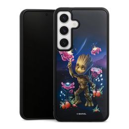 DeinDesign Galaxy S24 Handy Gallery Case Handyh&uuml;lle 9H Geh&auml;rtetes Glas R&uuml;ckseite H&uuml;lle Baby Groot Marvel Guardians Of The Galaxy Gallery Case