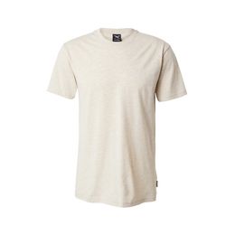 Iriedaily T-Shirt 'Chamisso' Herren Gr&ouml;&szlig;e XL beigemeliert / wei&szlig;