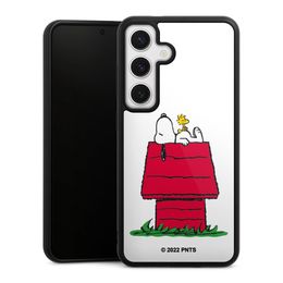 DeinDesign Galaxy S24 Handy Gallery Case Handyh&uuml;lle 9H Geh&auml;rtetes Glas R&uuml;ckseite H&uuml;lle Snoopy Peanuts Official Licensed Product Gallery Case