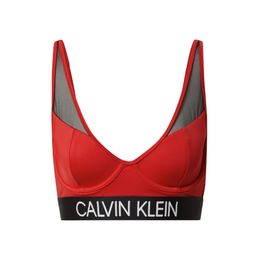 Calvin Klein Swimwear Bikinitop Damen Gr&ouml;&szlig;e 70 rostrot / schwarz / wei&szlig;
