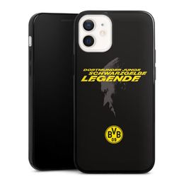 DeinDesign iPhone 12 mini Handy Slim Case extra d&uuml;nn Silikon Handyh&uuml;lle schwarz H&uuml;lle Borussia Dortmund Bvb Marco Reus Silikon Slim Case
