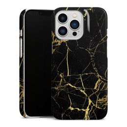 DeinDesign iPhone 13 Pro Handy Premium Case Smartphone Handyhülle Schutzhülle glänzend Muster Marble Black Premium Case