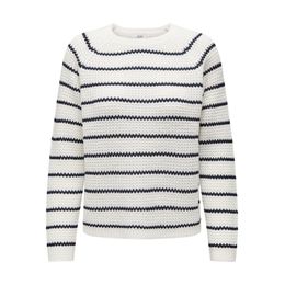 Jacqueline de Yong JDY Pullover 'JDYEllen' Damen Gr&ouml;&szlig;e XS dunkelblau / wei&szlig;
