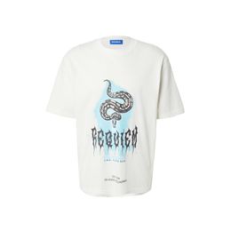 Hugo T-Shirt 'Noctornix' Herren Gr&ouml;&szlig;e L pastellblau / schwarz / wei&szlig;