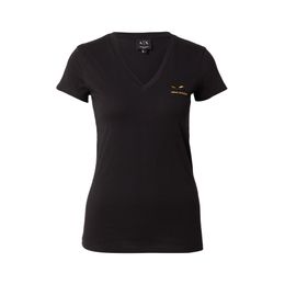 Armani Exchange T-Shirt Damen Gr&ouml;&szlig;e L gelb / schwarz