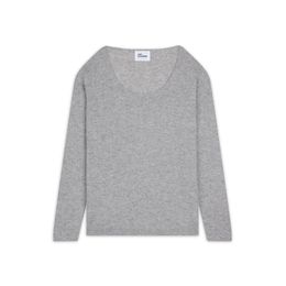Just Cashmere Pullover 'Fiona' Damen Gr&ouml;&szlig;e L graumeliert