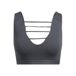 Adidas Sportswear BH 'Yoga Luxe Studio Light Support' Damen Gr&ouml;&szlig;e XS grau