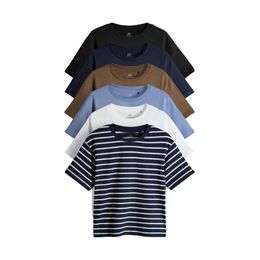 The Set T-Shirt Jungen Gr&ouml;&szlig;e 158 navy / braun / schwarz / wei&szlig;
