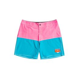 Quiksilver Sportbadeshorts Herren Gr&ouml;&szlig;e S hellblau / hellpink / schwarz