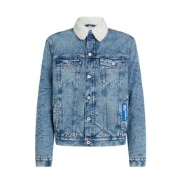 KARL LAGERFELD JEANS Jacke Herren Gr&ouml;&szlig;e XXL blau / blue denim / wei&szlig;