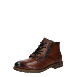 Bugatti Schn&uuml;rboots Herren Gr&ouml;&szlig;e 45 cognac / schwarz