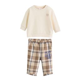 next Set Jungen Gr&ouml;&szlig;e 56 creme / dunkelbeige / navy / karamell