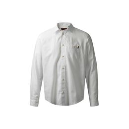 MCS Button Up Shirt 'MCBrandon' male size XL Brown / White