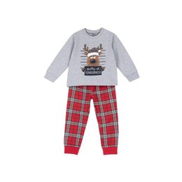 Chicco Schlafanzug Jungen Gr&ouml;&szlig;e 92 grau / rot / schwarz / wei&szlig;