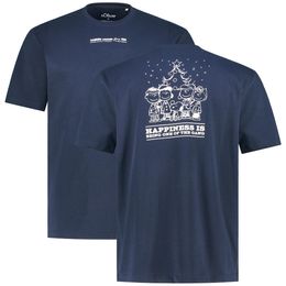 Gro&szlig;e Gr&ouml;&szlig;en s.Oliver T-Shirt mit Stickerei Farbe blau Gr&ouml;&szlig;e: 5XL