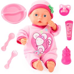 Babypuppe BAYER "First Words Baby, 33 cm", rosa, Puppen, Baby