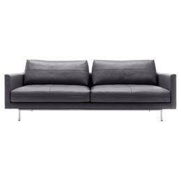 4-Sitzer "CR.414, Designsofa, Loungesofa", schwarz, B:240cm H:91cm T:106cm, CREATION BY ROLF BENZ, Sofas, Wahlweise aus Leder oder Chenille