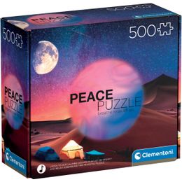 Puzzle Clementoni "Peace Puzzle, Starry Night Dream", bunt, Puzzles, KinderB:49cm H:36cm, Made in Europe, B:49cm H:36cm