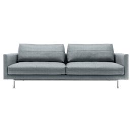 4-Sitzer "CR.414, Designsofa, Loungesofa", blau (blau, gr), B:240cm H:91cm T:106cm, CREATION BY ROLF BENZ, Sofas, Wahlweise aus Leder oder Chenille