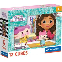 Würfelpuzzle Clementoni "Gabby's Dollhouse", bunt, Puzzles, JungenB:16cm H:12cm, Made in Europe, B:16cm H:12cm