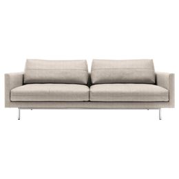 4-Sitzer "CR.414, Designsofa, Loungesofa", beige (grbeige, nat), B:240cm H:91cm T:106cm, CREATION BY ROLF BENZ, Sofas, Wahlweise aus Leder oder Chenille