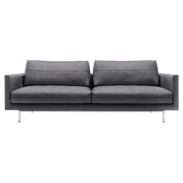 4-Sitzer "CR.414, Designsofa, Loungesofa", schwarz (anthr, swgr), B:240cm H:91cm T:106cm, CREATION BY ROLF BENZ, Sofas, Wahlweise aus Leder oder Chenille
