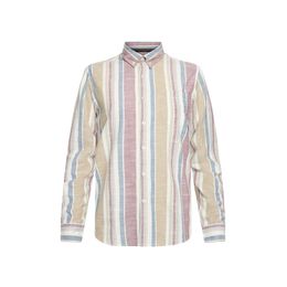 Signal Button Up Shirt 'Pilu' male size M Dark beige / Light blue / Light red / White