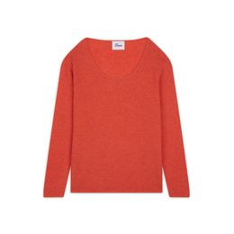 Just Cashmere Pullover 'FIONA' Damen Gr&ouml;&szlig;e M orange