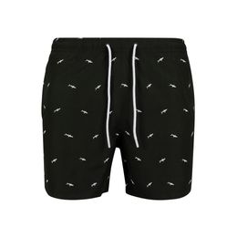 Urban Classics Badeshorts Herren Gr&ouml;&szlig;e S schwarz / wei&szlig;