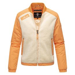 Marikoo Jacke 'Sayoo' Damen Gr&ouml;&szlig;e XXL orange / wollwei&szlig;
