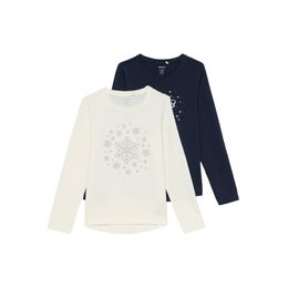 name it Shirt 'NKFViparty' girl size 146/152 Navy / Silver / White