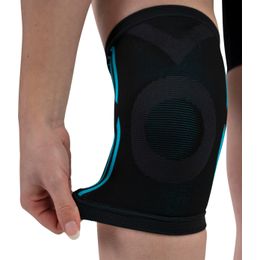 Damen Elastische Kniebandage schwarz, Größe L/XL