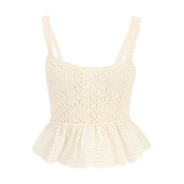 Only Petite Knitted Top 'CHRISSIA' female Beige size S