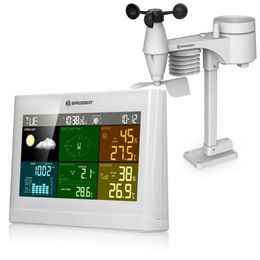 BRESSER Wetter Center 5-in-1 Comfort wei&szlig;