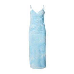 EDITED Kleid 'Yasmina' Damen Gr&ouml;&szlig;e 36 hellblau / wei&szlig; Winterkleid