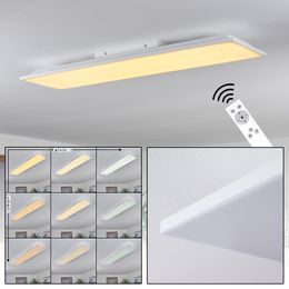 hofstein Salamo LED Panel Wei&szlig;, 1-flammig, Fernbedienung