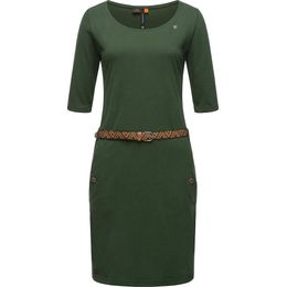 Ragwear Kleid 'Tannya' Damen Größe 46 braun / dunkelgrün Winterkleid