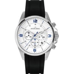 Jacques Lemans Analoguhr Herren Größe One Size navy / grau / schwarz / silber / weiß
