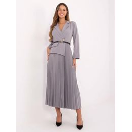 Madnezz House Kleid Damen Gr&ouml;&szlig;e 32 greige Winterkleid