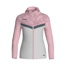 Jako Sportjacke Damen Gr&ouml;&szlig;e S hellgrau / dunkelgrau / rosa