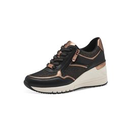 Marco Tozzi Sneaker Damen Gr&ouml;&szlig;e 38 gold / schwarz